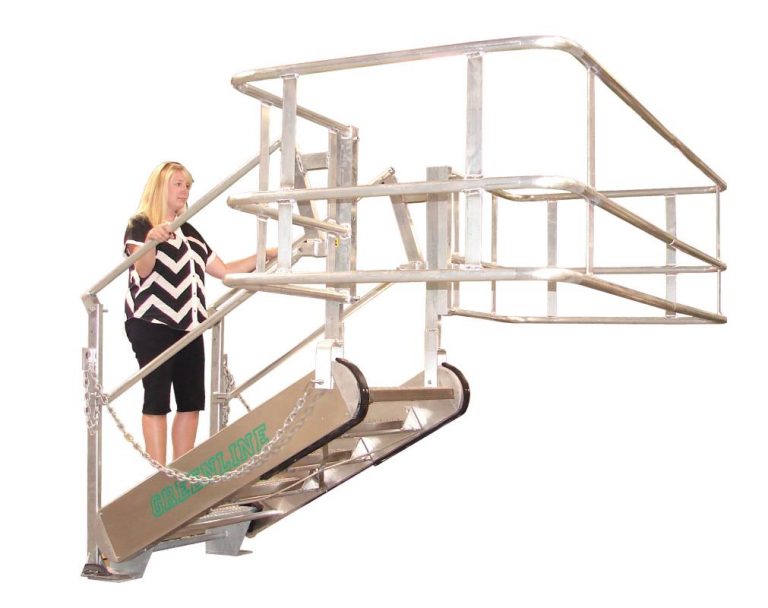 GREENLINE Gangway: Model SS - Self-Leveling Stairs