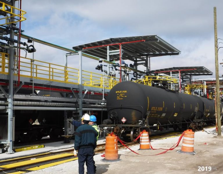 Railcar Loading Racks and Platforms by GREEN Access & Fall Protection